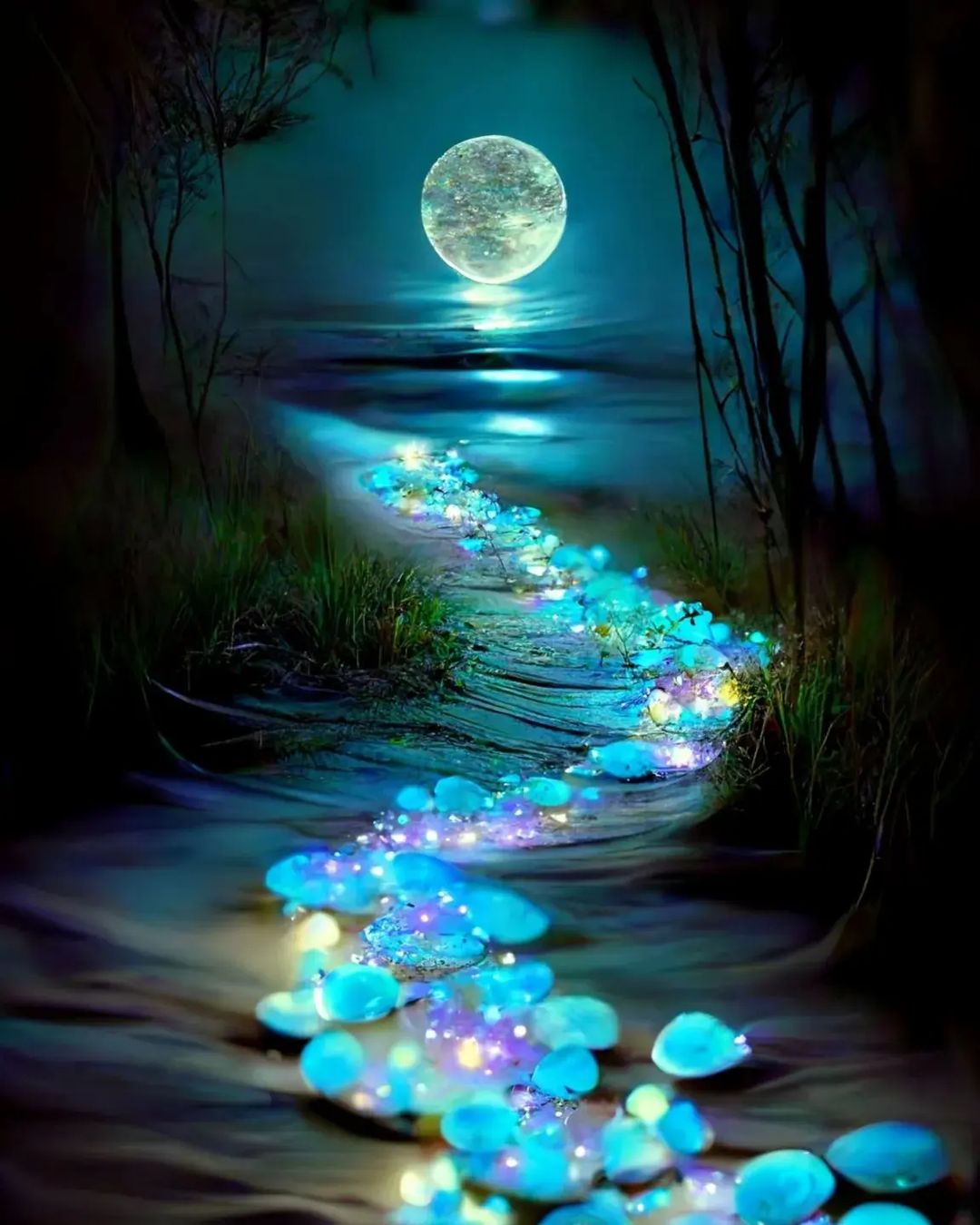 naturecutevibes@instagram on Pinno: Magical Path To The Moon 🌕 ...