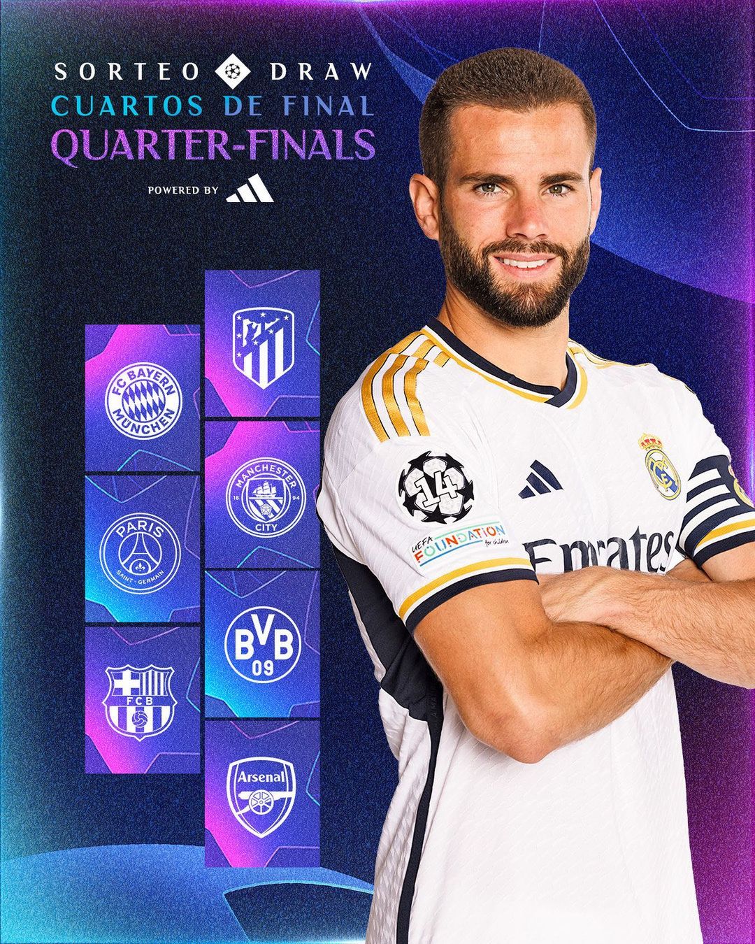 realmadrid@instagram on Pinno: Who do you want to face in the #UCL quarter-finals, #Madridistas ...