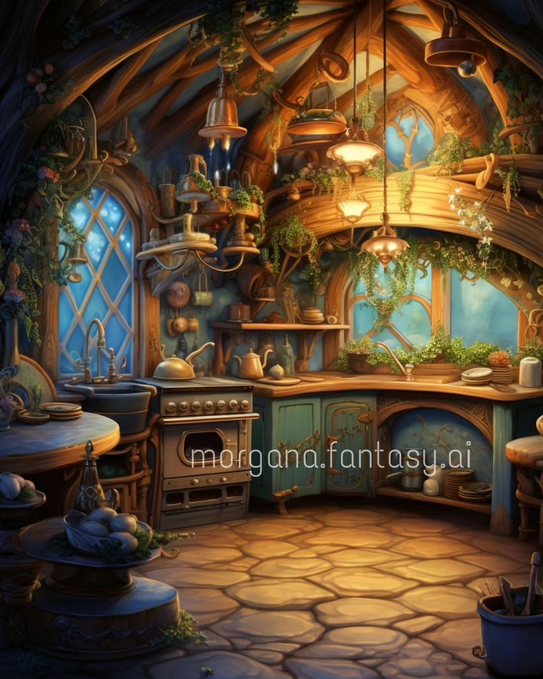 morgana.fantasy.ai on Pinno: Hobbit kitchens #dream #enchanted #kitch...