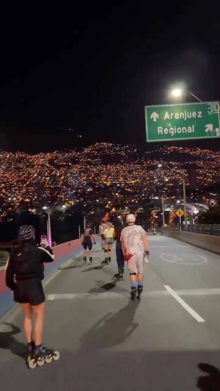 living_destinations@instagram on Pinno: Night skating in Medellín ...