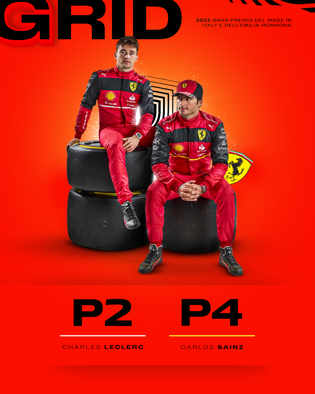 scuderiaferrari@instagram on Pinno: Starting P2 and P4 in front of our #Tifosi 😍⁣ ⁣ We’re going ...