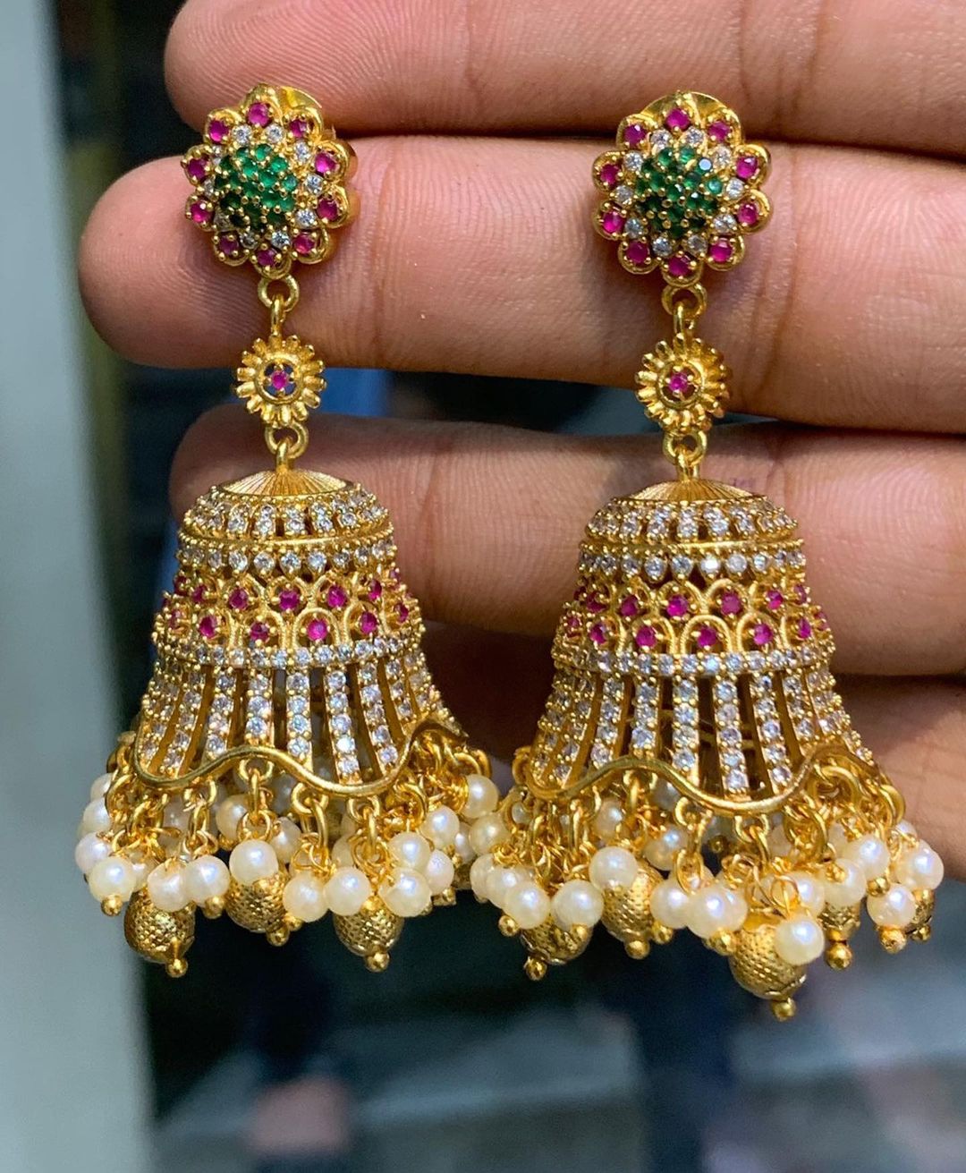 minaha_collections@instagram on Pinno: Matte jamuka INR 799 / pair plus ...