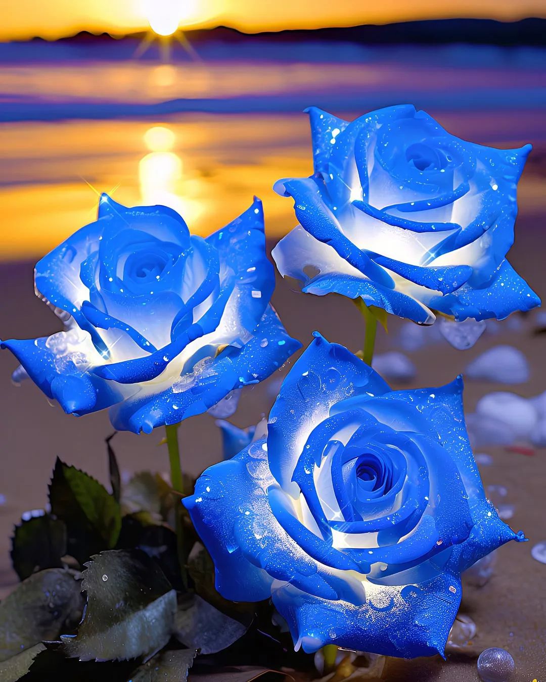 beautifuldixe@instagram on Pinno: Broken ice blue rose flower language ...
