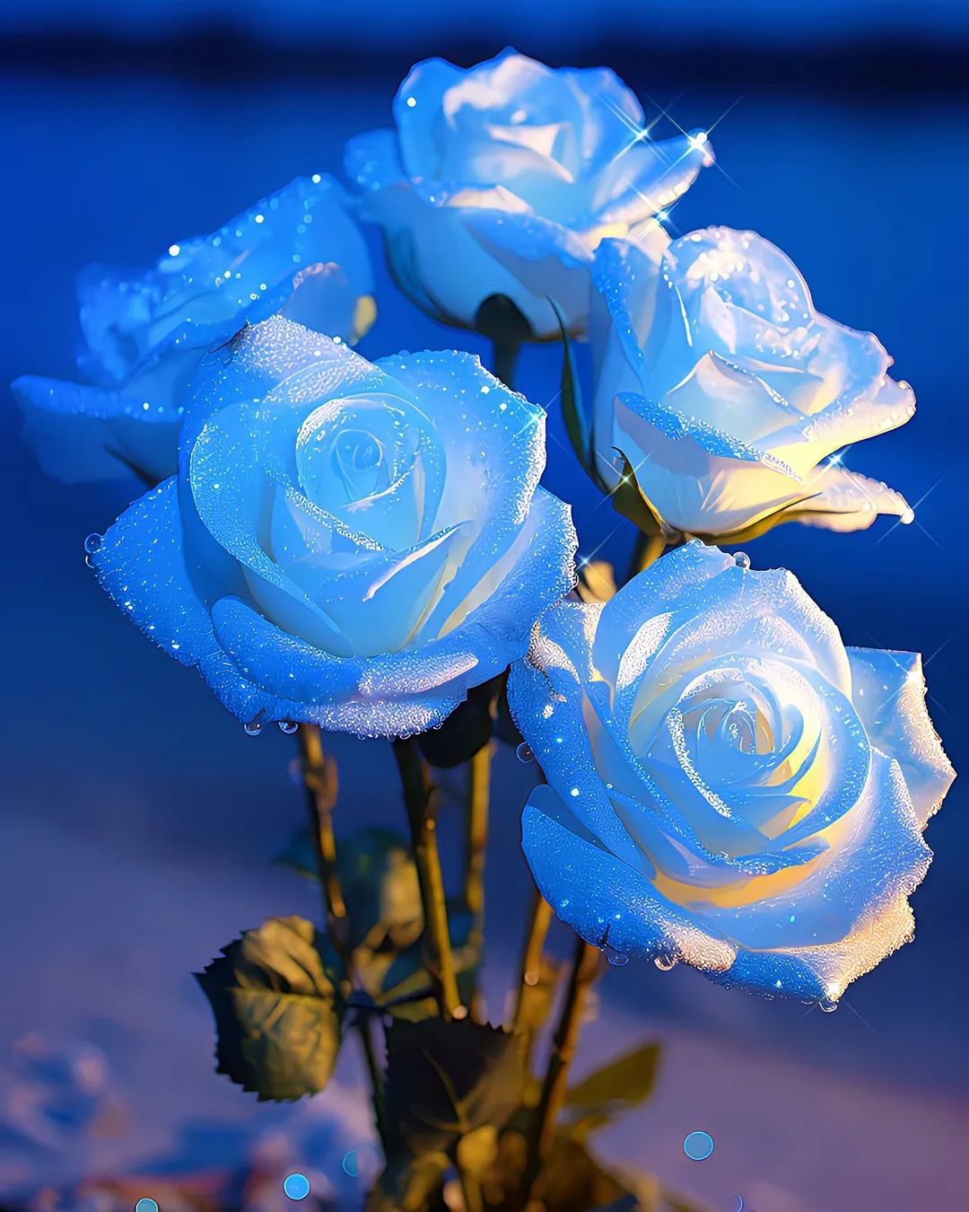 beautifuldixe@instagram on Pinno: Broken ice blue rose flower language ...