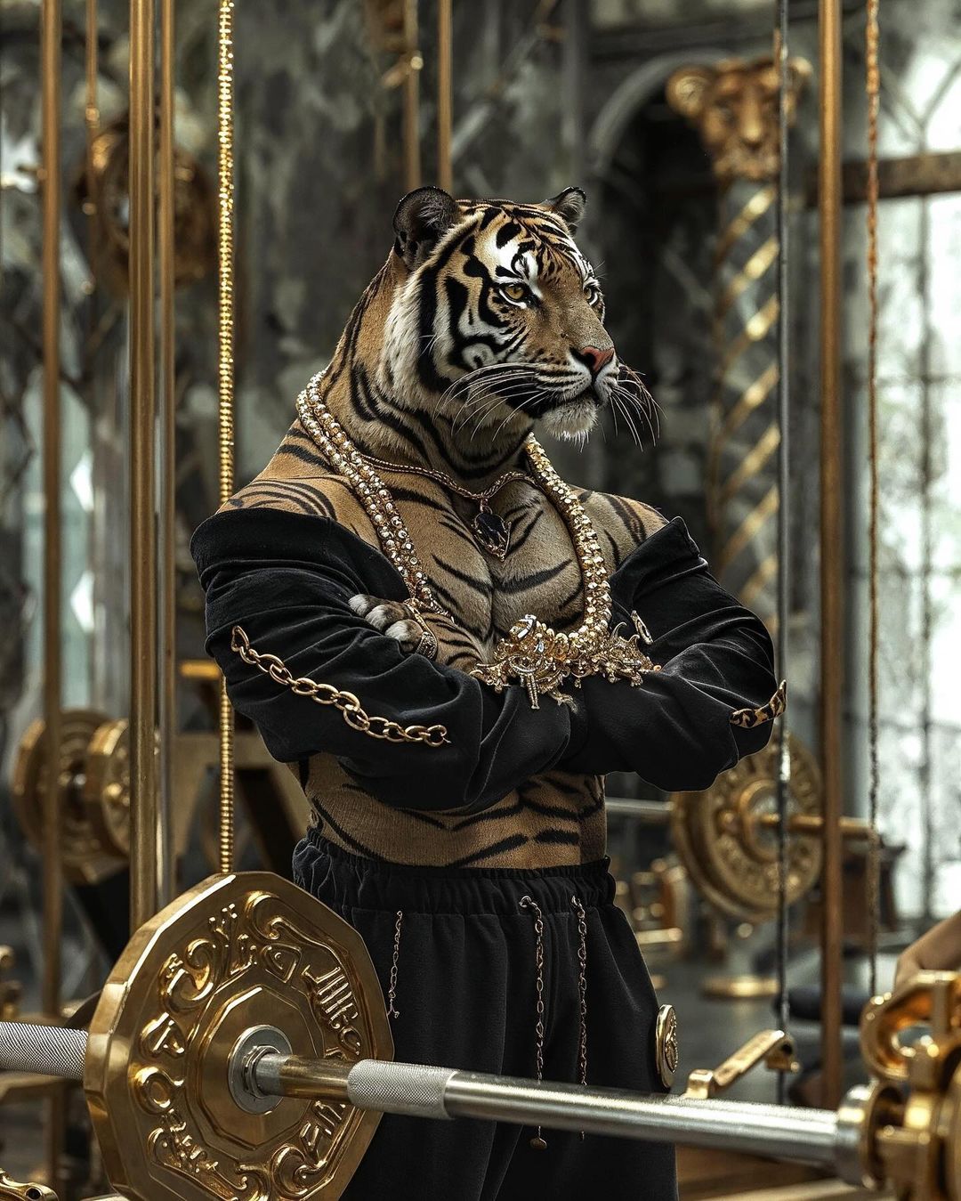 iva_ai_popsurreal@instagram on Pinno: Glam Gym Beasts & Cuties 🐼🦍 . Tag yo...