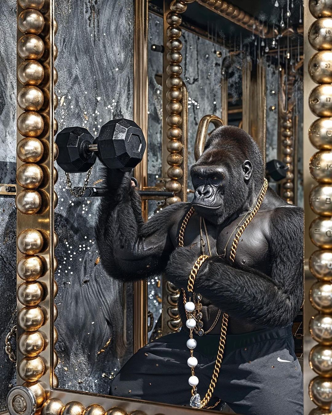 iva_ai_popsurreal@instagram on Pinno: Glam Gym Beasts & Cuties 🐼🦍 . Tag yo...