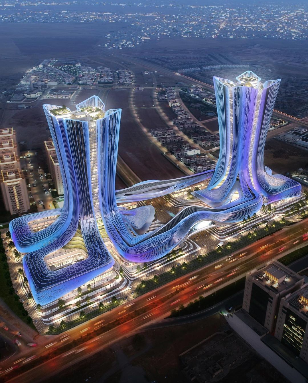 archidesiign@instagram on Pinno: Future City Towers in #Erbil, #Kurdistan by @partner_studio ...