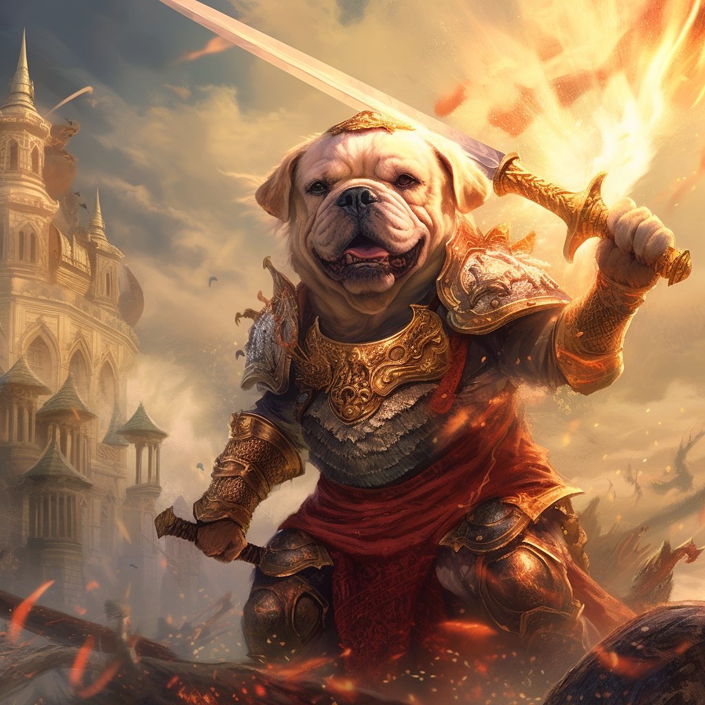 AI Characters Art on Pinno: Dog Knights #aiart #aiartworks #aiartda...