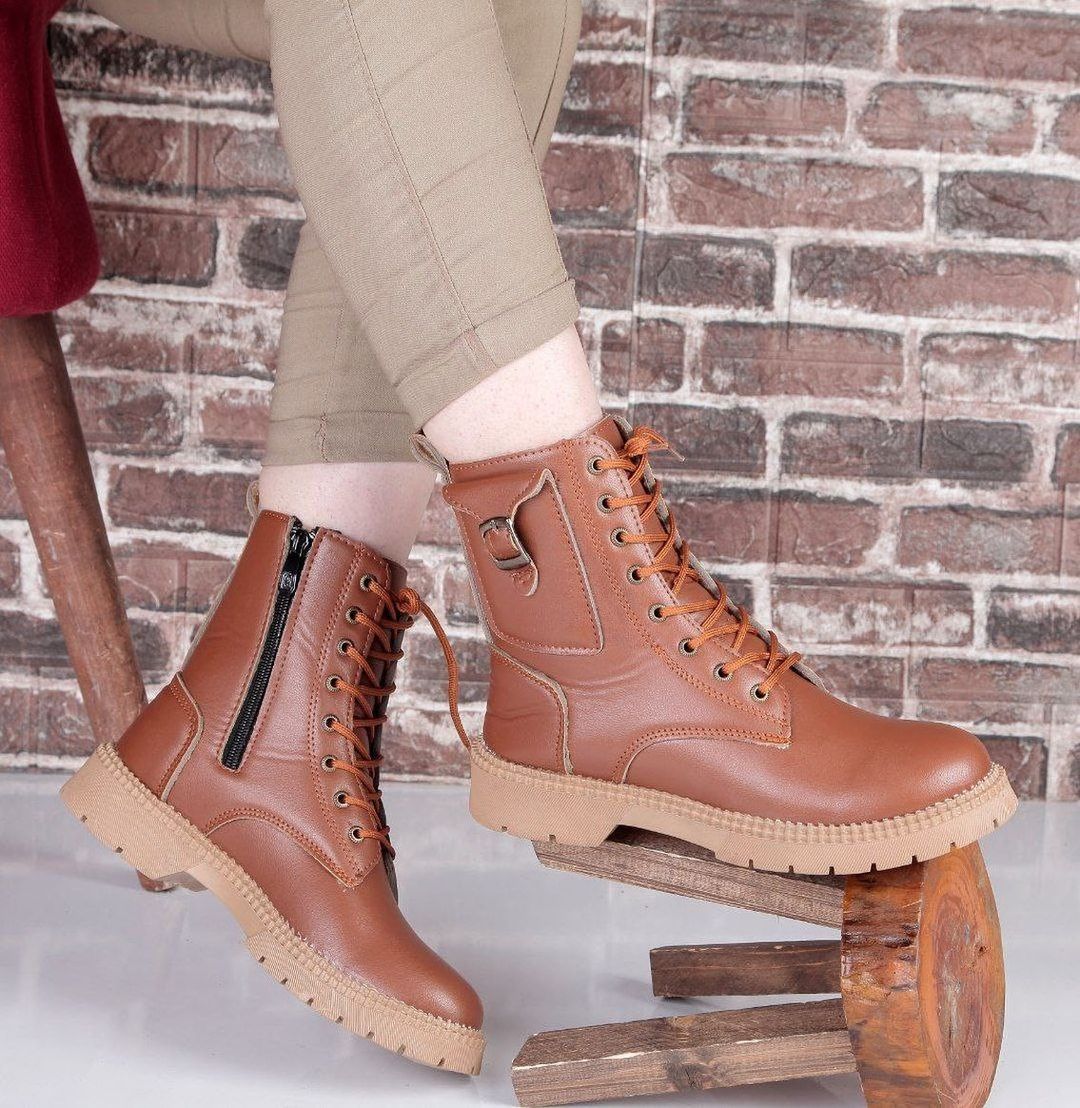 kafsh_adiine2021@instagram on Pinno: نیمبوت شیک در دو رنگ رویه چرمی زیر...