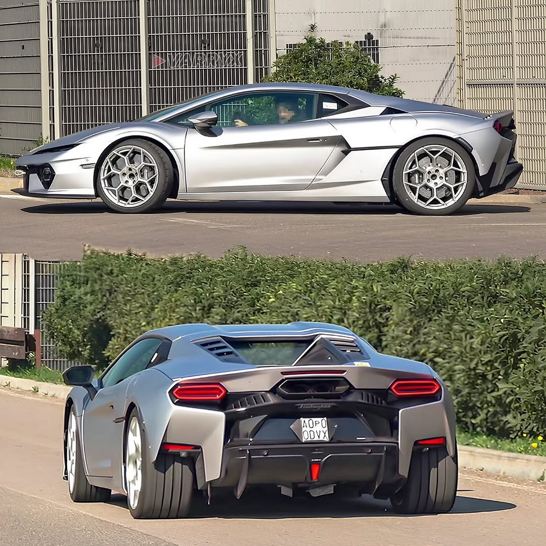 car@instagram on Pinno: A silver Lamborghini Temerario was recently ...