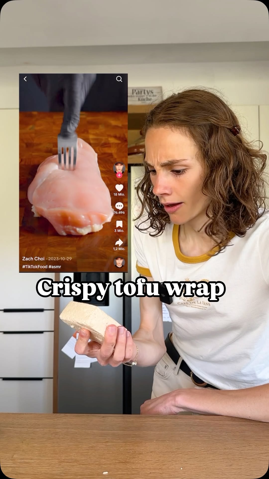 Video by Maya // vegan recipes on Pinno: Crispy TOFU wrap 🌯 This video ...