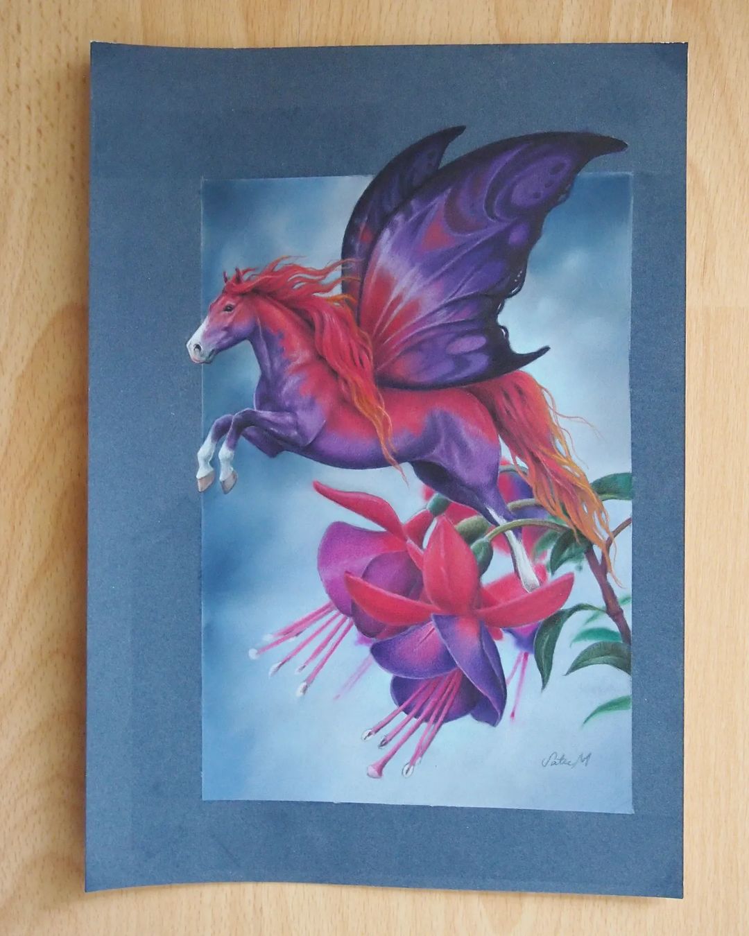 satuma_art@instagram on Pinno: Finished piece 🌺🌺 the paper would still ...