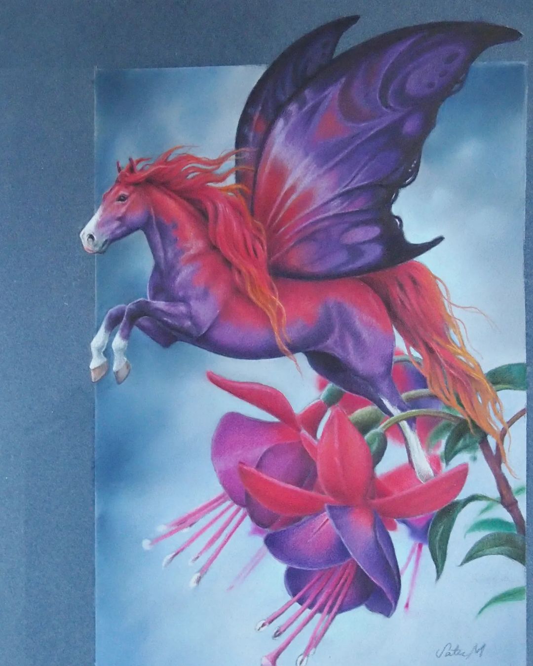 satuma_art@instagram on Pinno: Finished piece 🌺🌺 the paper would still ...