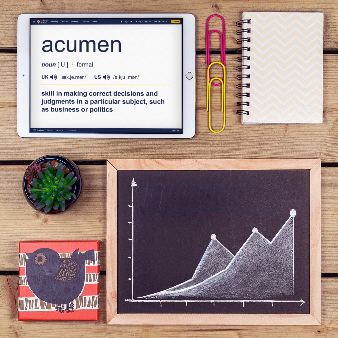 Cambridge Dictionary on Pinno: How do you say 'acumen' in your ...