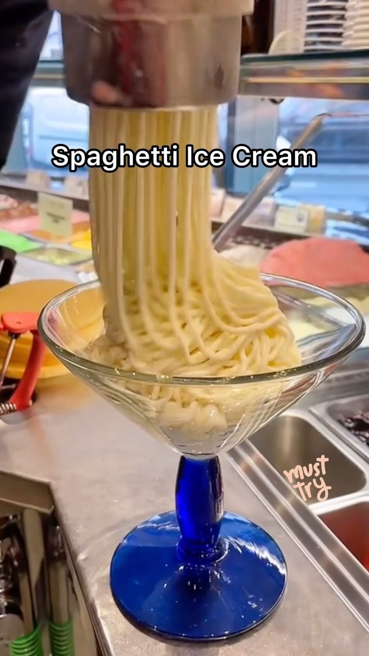 makanterusss@instagram on Pinno: SPAGHETTI ICE CREAM So Interesting thi...