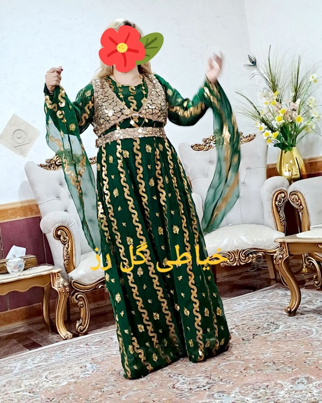 gol.roz_tailoring@instagram on Pinno: #خیاطی گل رز #سورانی #حریر #پولک ...