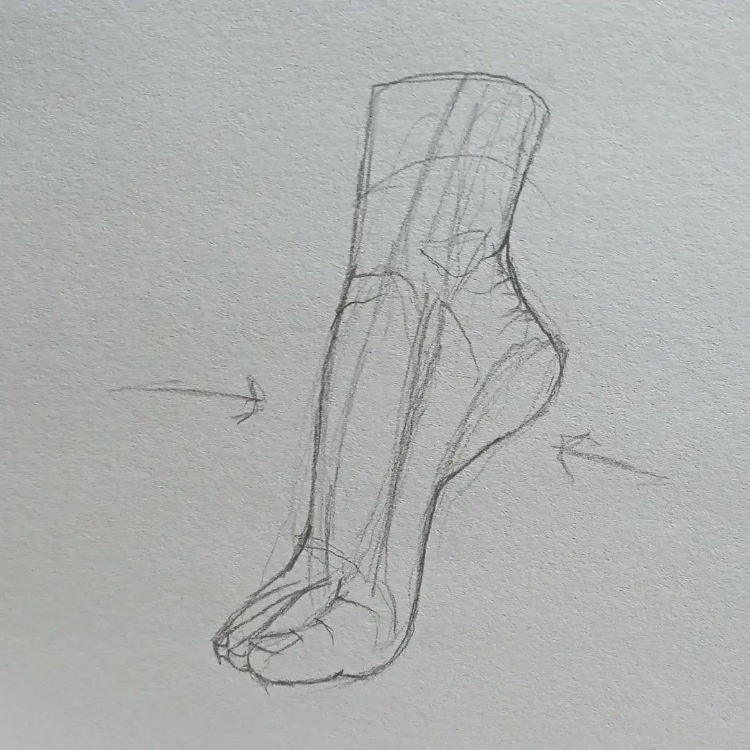 hamed.elshal@instagram on Pinno: How to draw foot #artdrawing #asaro # ...