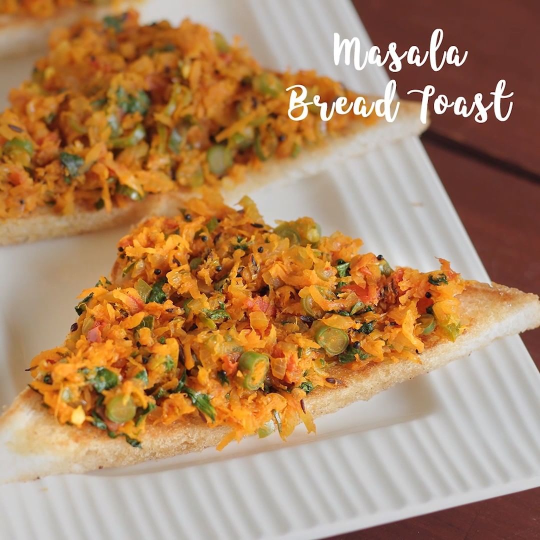 Video by HomeCookingShow on Pinno: Masala Bread Toast |Iyengar Bakery ...
